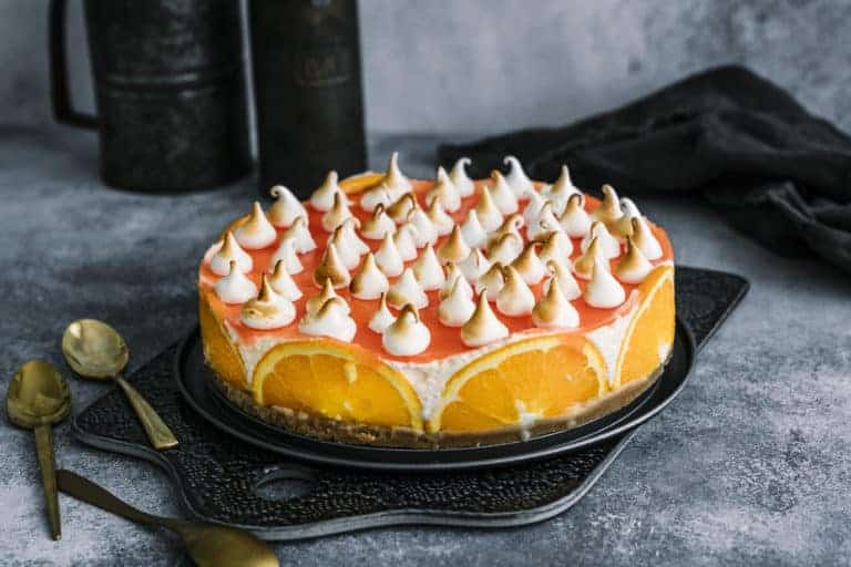Aperol-Spritz-Torte mit Baiserhaube – Rezept für den Thermomix®
