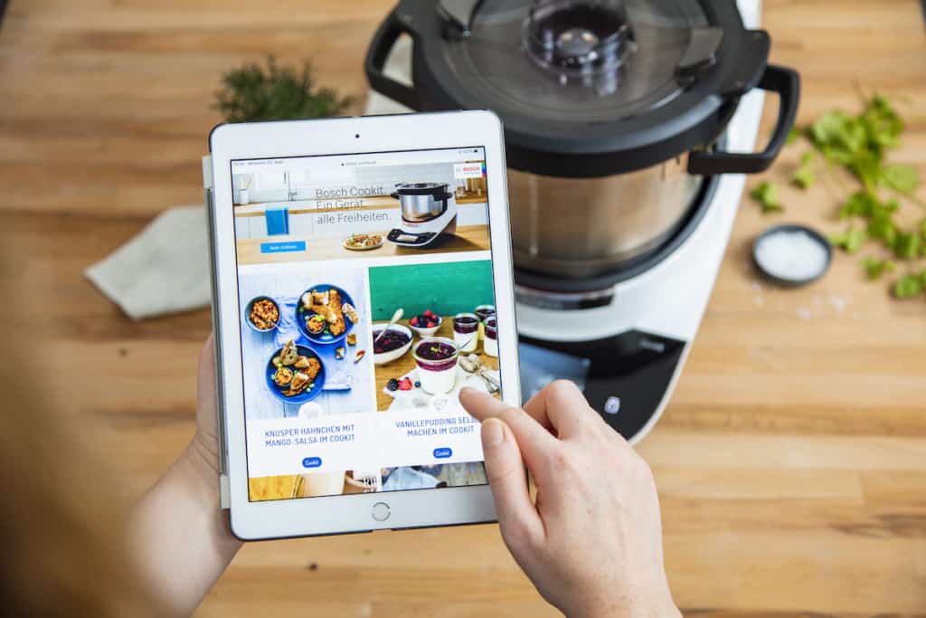 Mit dem Cookit up to date danke Home Connect App